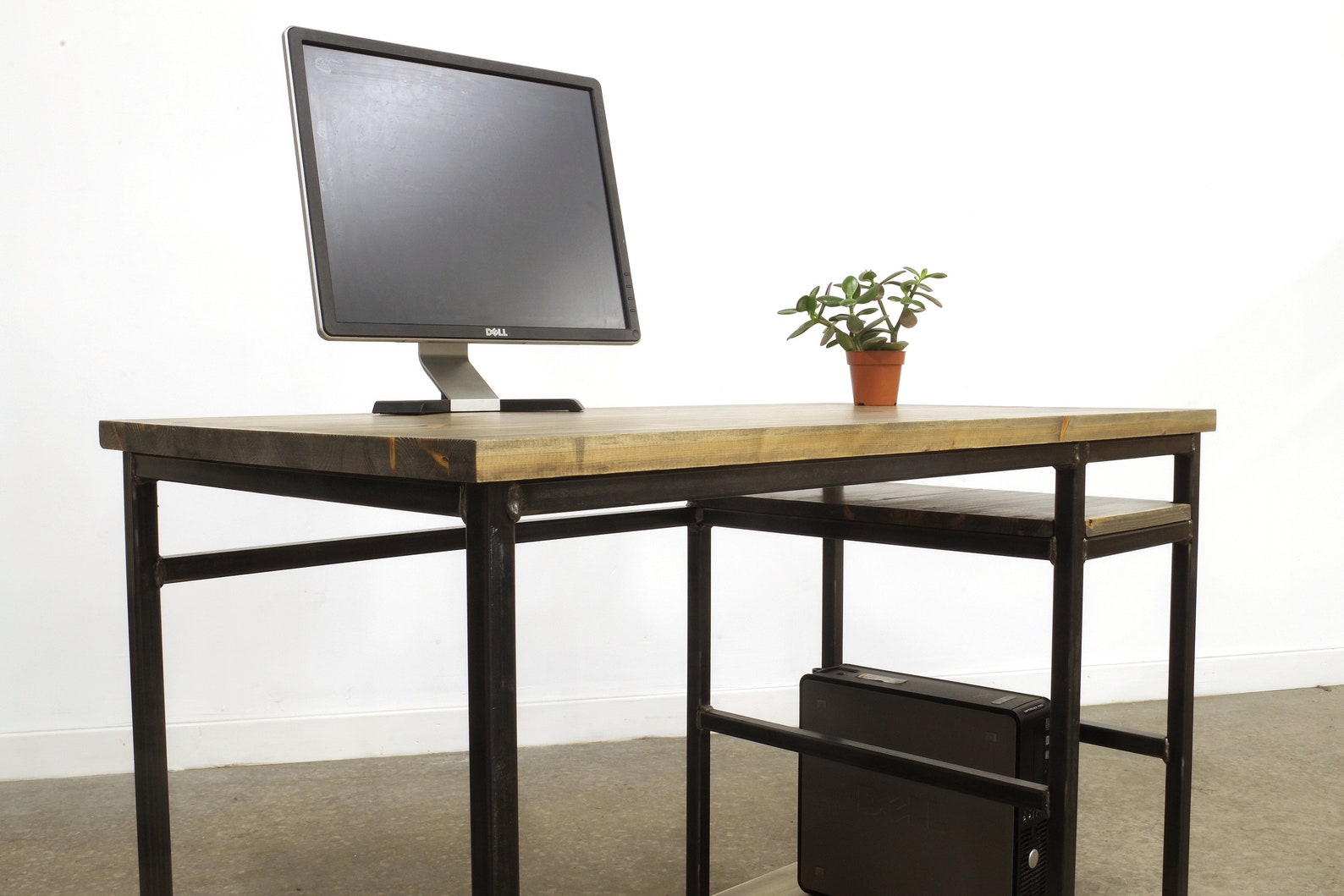 Office Desk With Computer Shelves Custom Sizes Made to - Etsy UK