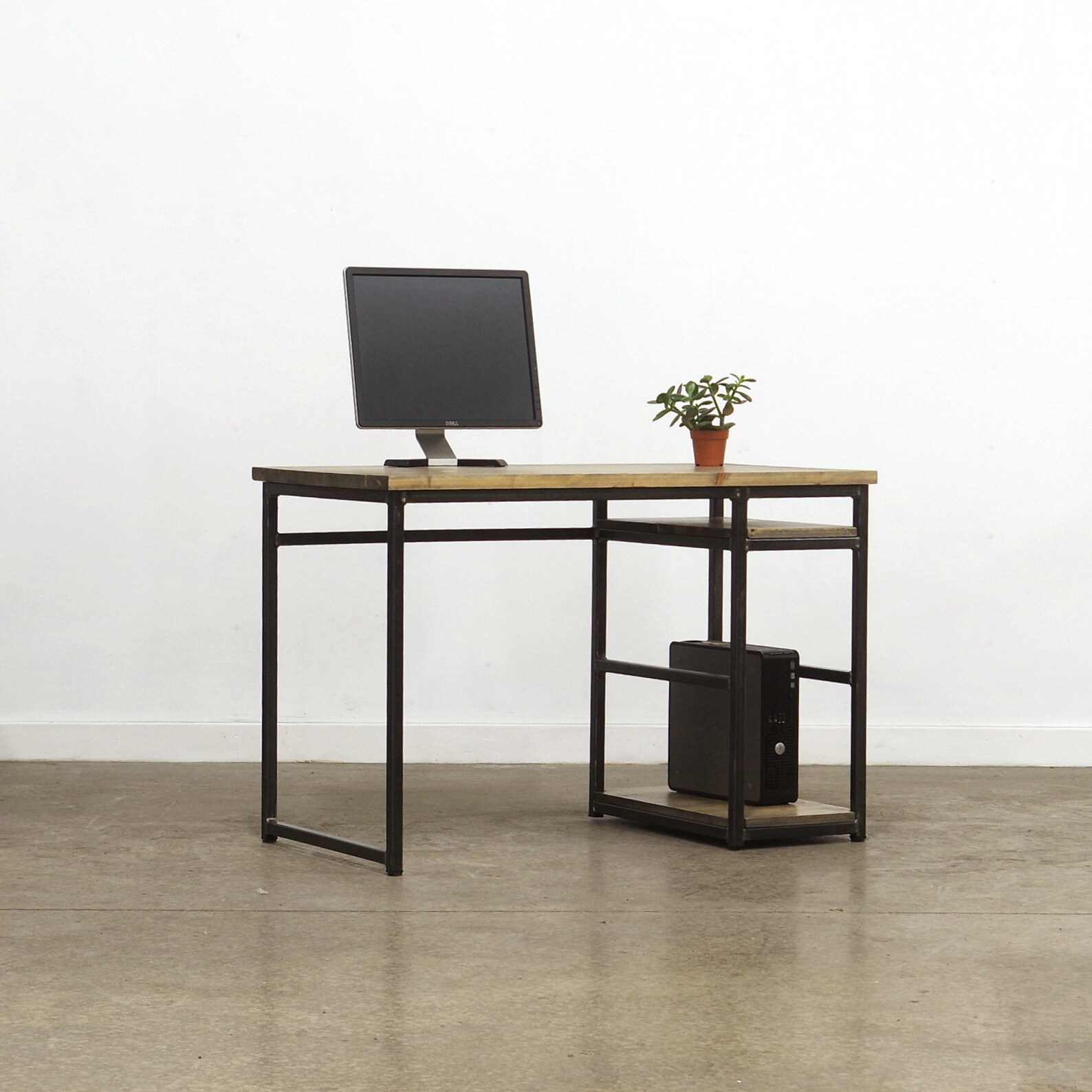 Office Desk With Computer Shelves Custom Sizes Made to - Etsy UK