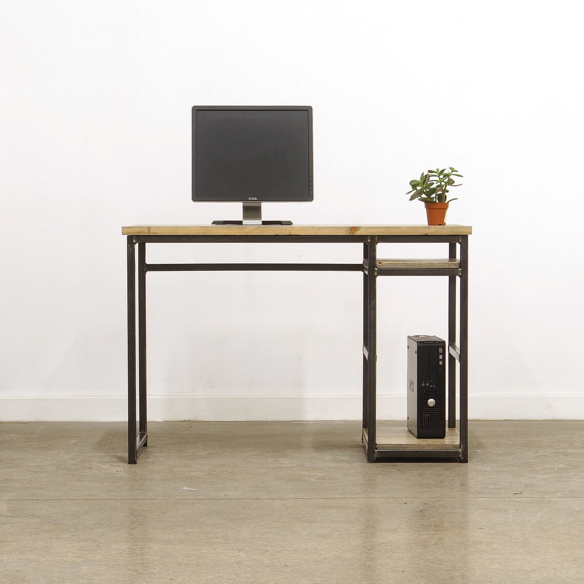 Office Desk With Computer Shelves Custom Sizes Made to - Etsy UK