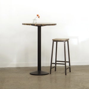 Poseur Table Tall Round Bar Table solid Wood, Suits Homes, Bars, Pubs ...