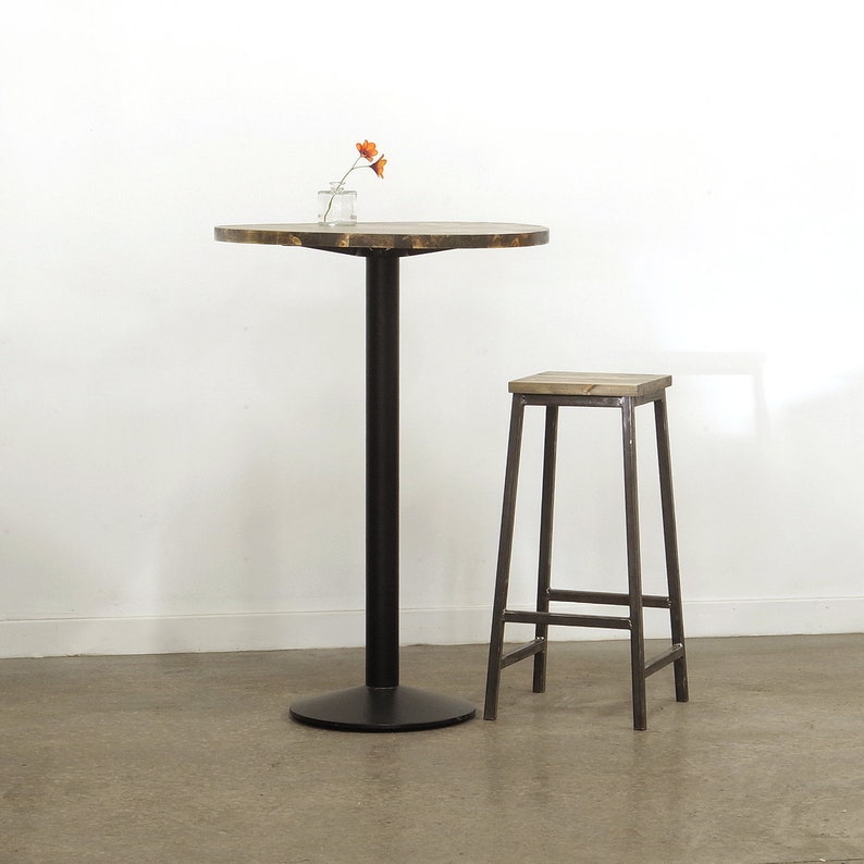 Poseur Table Tall Round Bar Table solid Wood Suits Homes - Etsy UK
