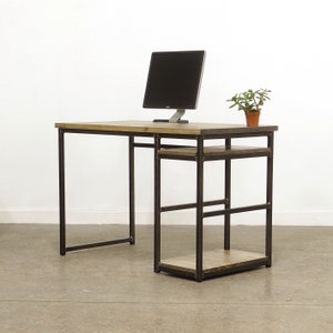 Office Desk With Computer Shelves Custom Sizes Made to - Etsy UK