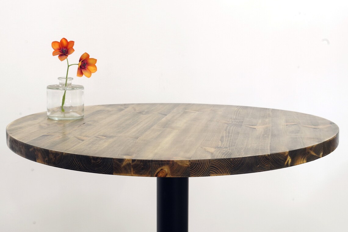 Poseur Table Tall Round Bar Table solid Wood Suits Homes - Etsy UK