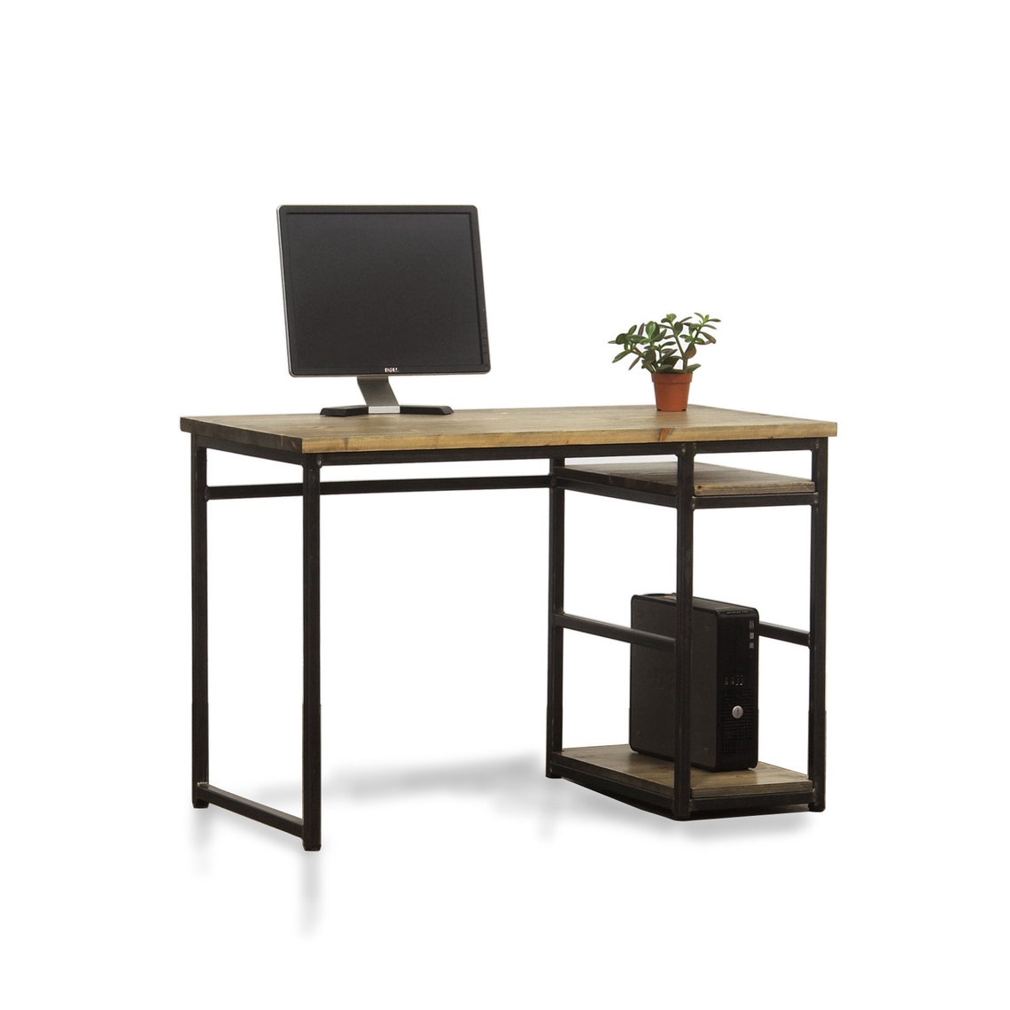 Office Desk With Computer Shelves Custom Sizes Made to - Etsy UK