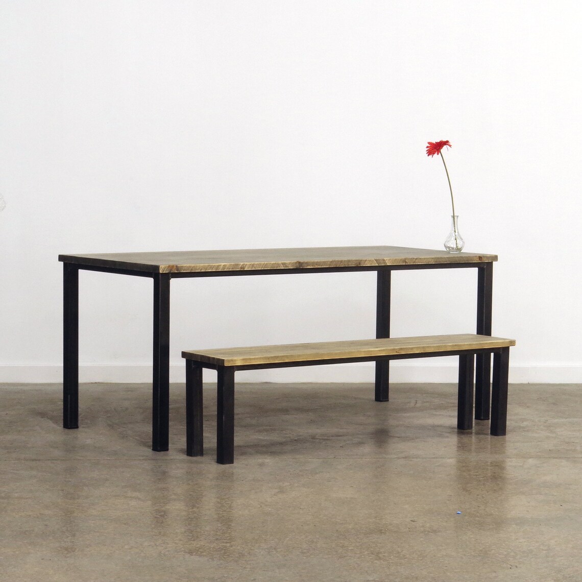 Bench Absalom Classics bench Zero wood Metal Dining - Etsy UK