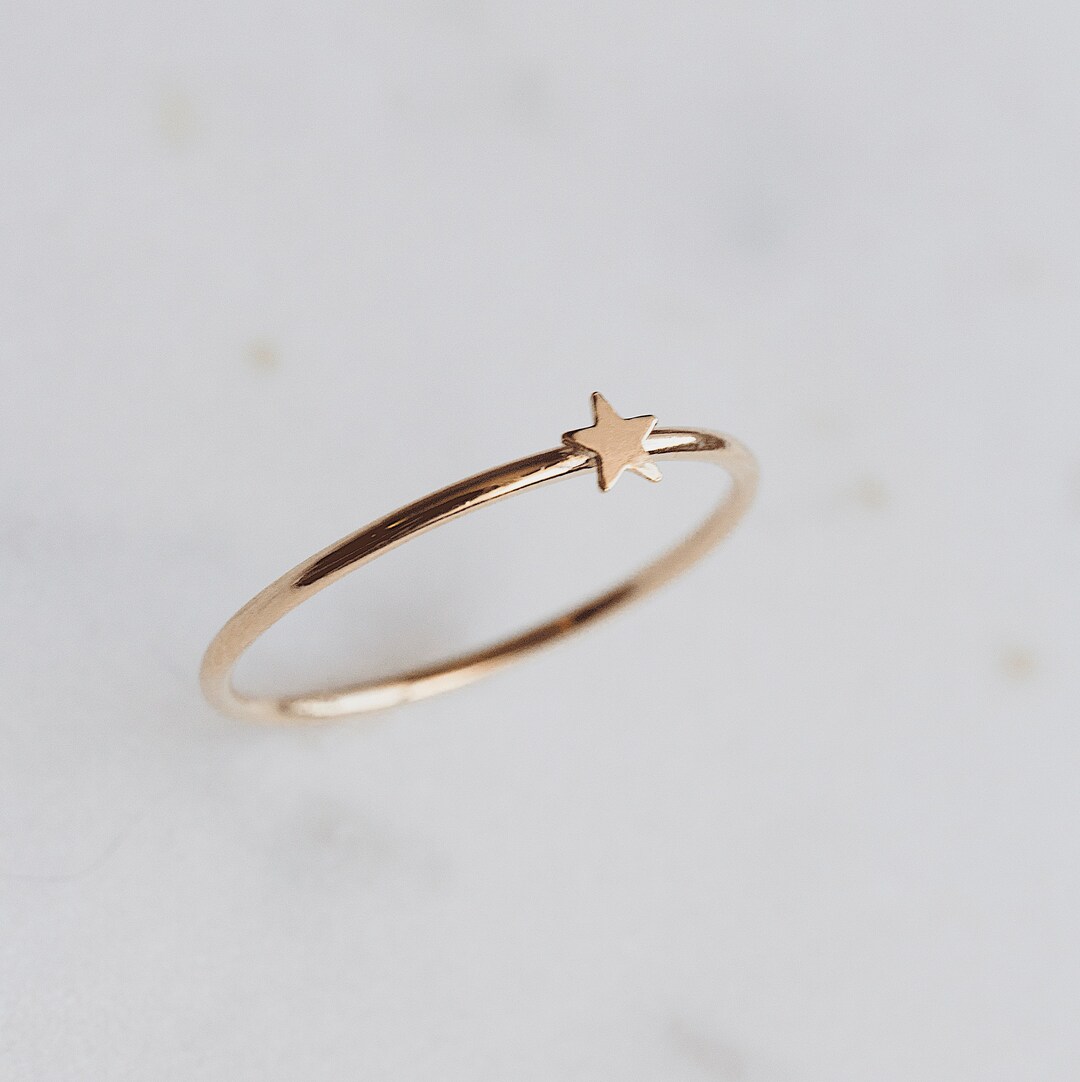 Star Ring Gold Filled Star Ring Star Ring Gold Star Jewelry Stacking ...