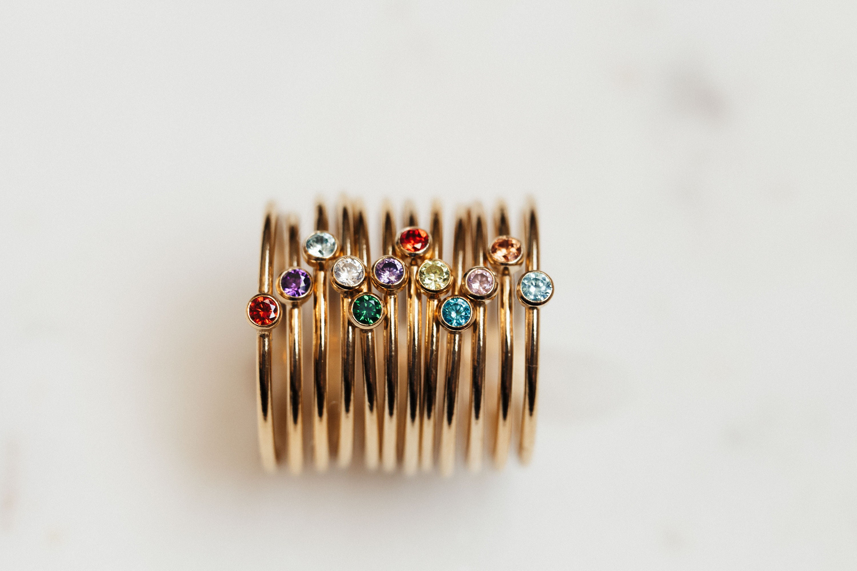 April Birthstone Ring Mom Ring Gemstone Ring New Mom - Etsy Nederland