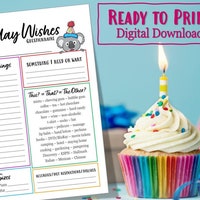 Birthday Tracker & Gift List Template for Remarkable 2, Instant ...