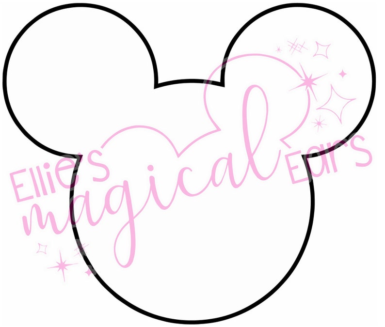 Mickey Head Outline SVG - Mickey Head SVG - Mickey Head PNG - Mickey ...