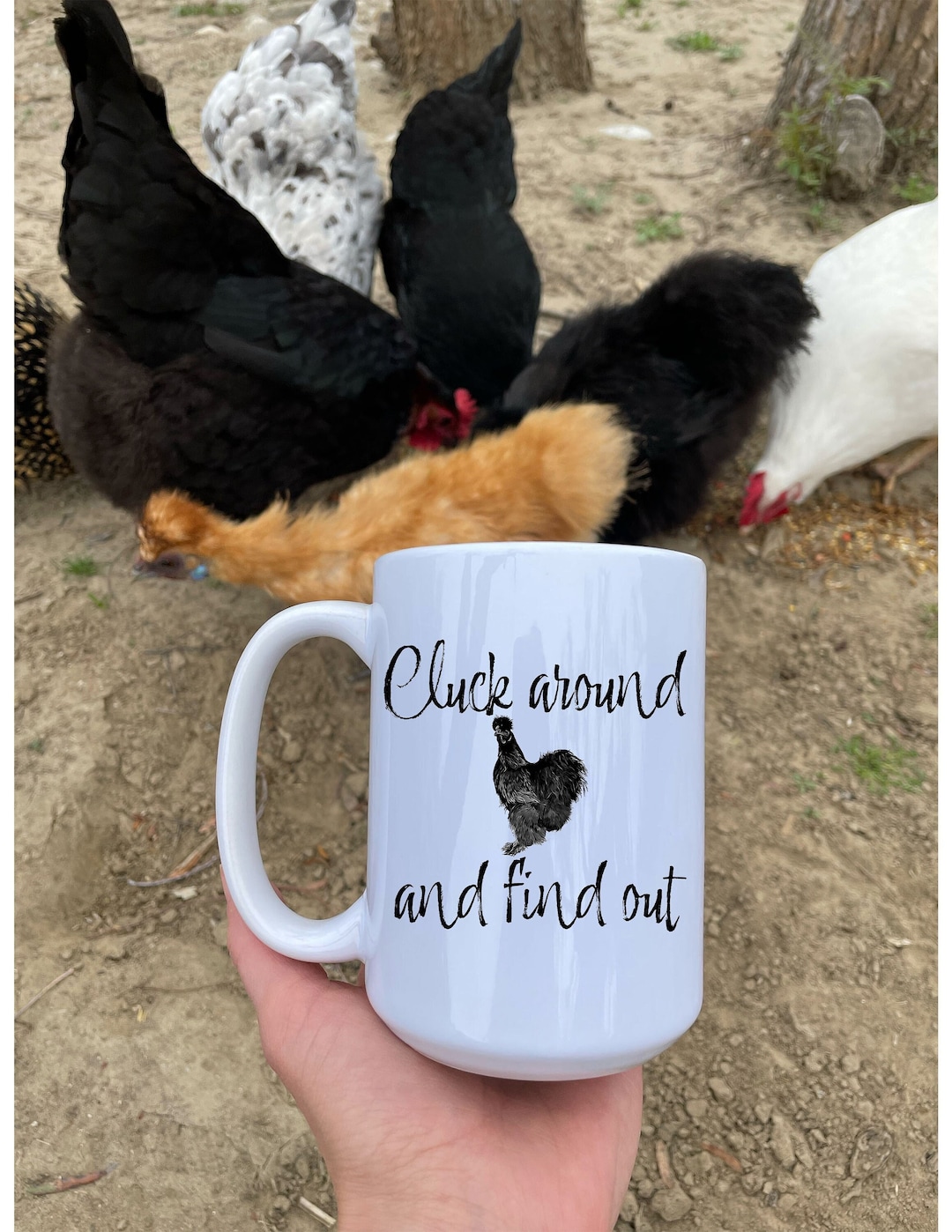 Cluck Around and Find Out PNG **chicken Lover** Silkie SVG ...