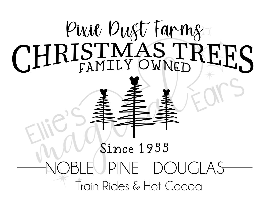 Christmas Tree Farm Printable - Tree Farm PNG - Christmas Tree Farm ...