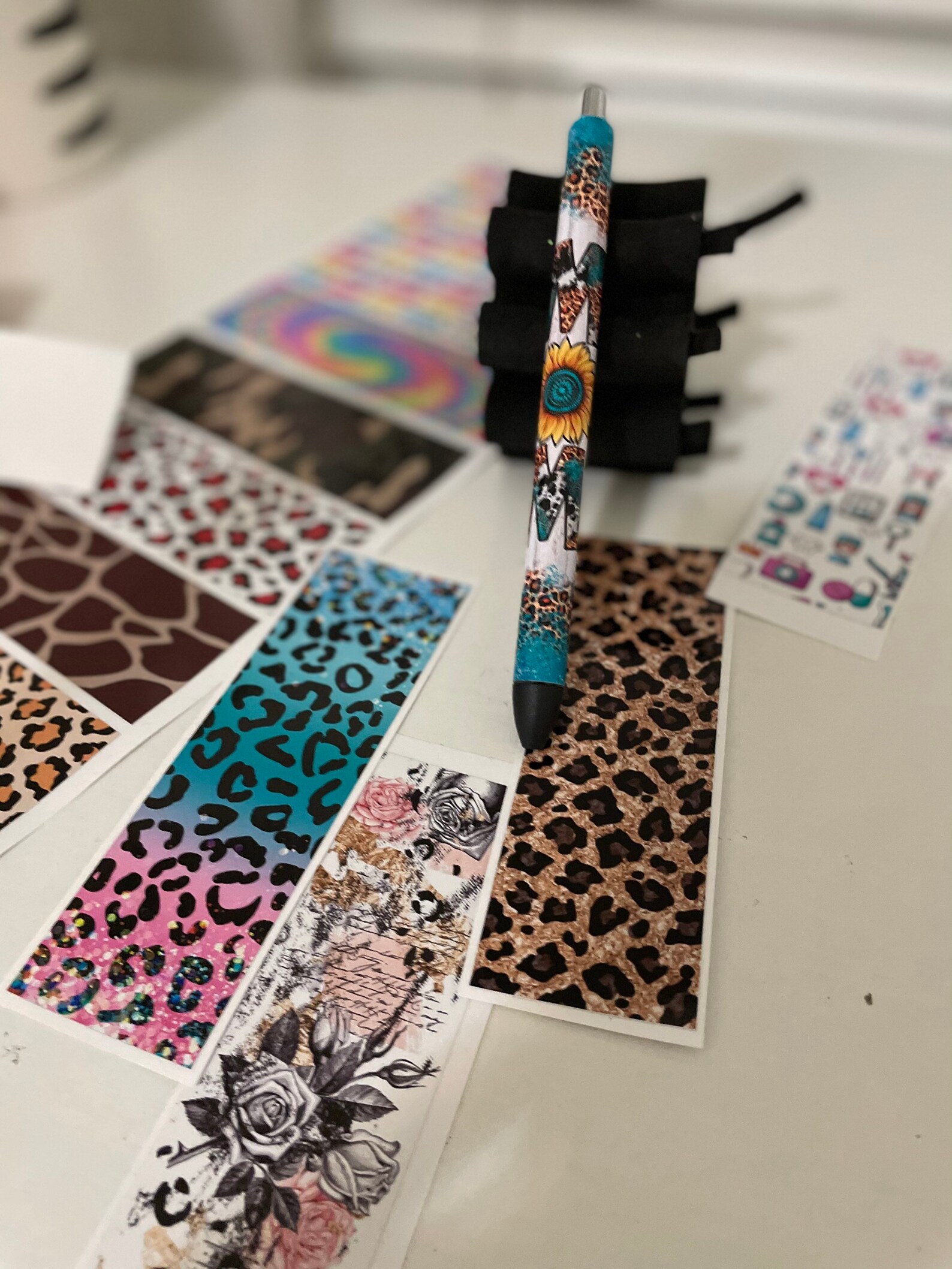Pen Wraps for INKJOY GEL PENS, Wraps, Glitter Pens, Epoxy, Cow Cheetah ...