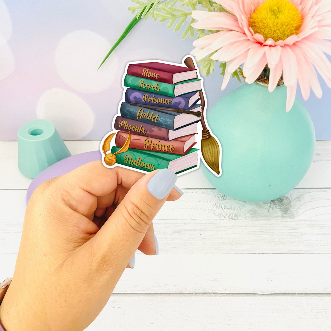 Wizarding Sticker Bookstack ~ Die Cut Sticker, Bookish Gifts for ...