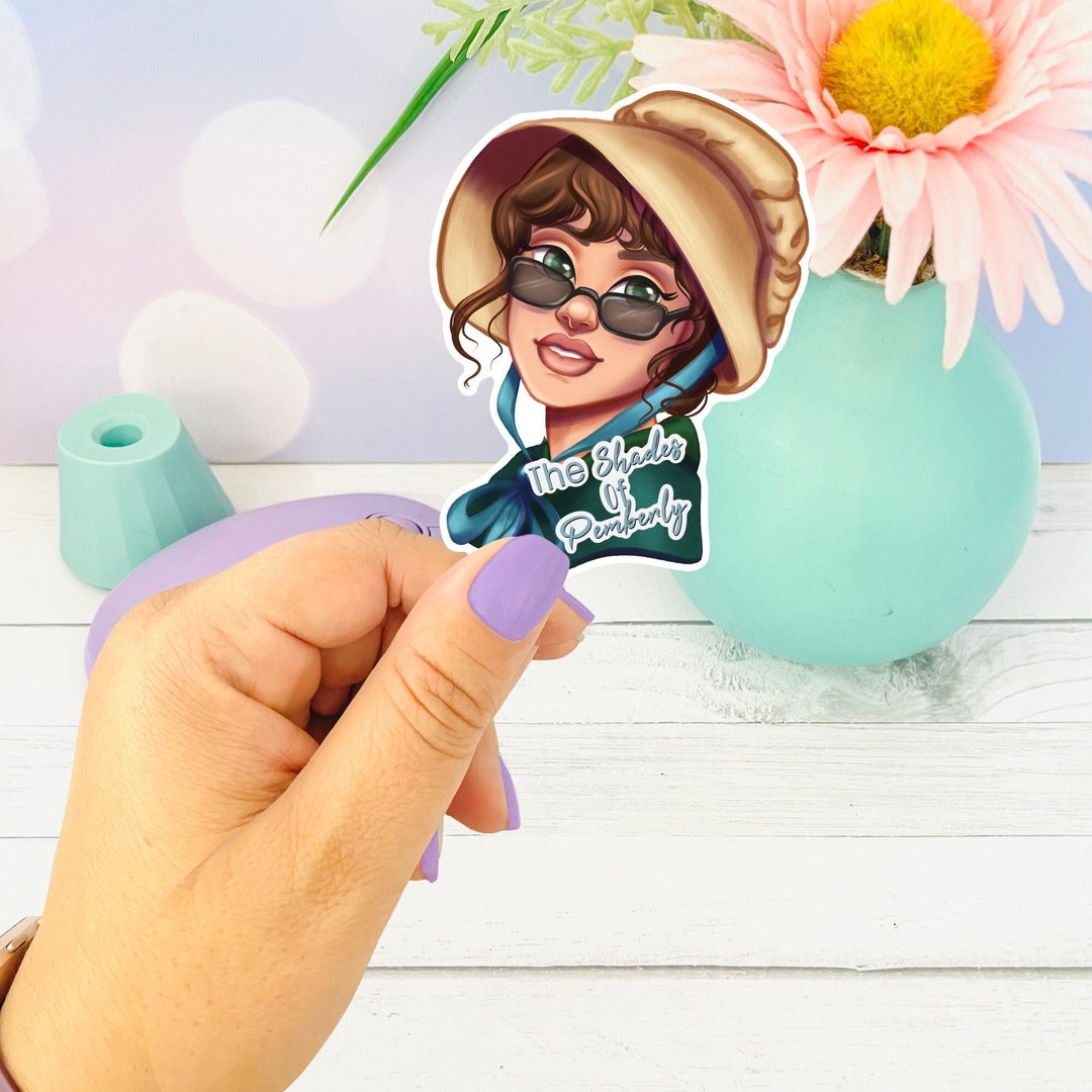 The Shades of Pemberley, Jane Austen Themed Bookish Sticker, Bookish ...