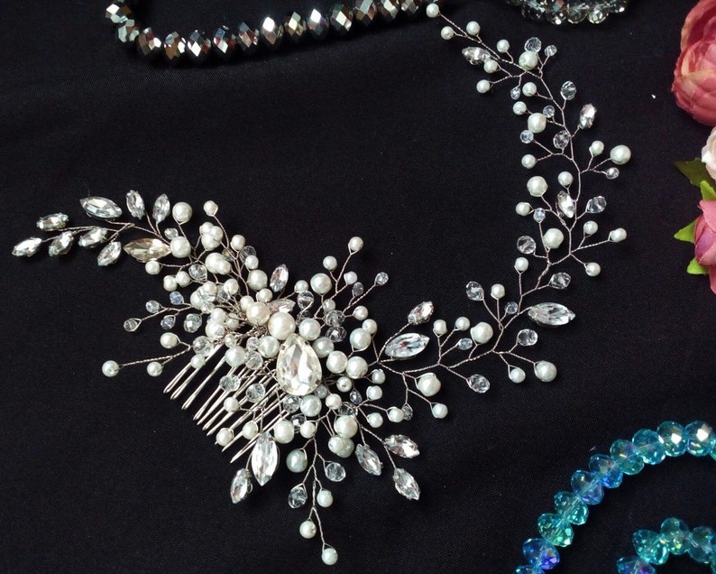 Bridal Hair Comb Wedding Decorative Combs bridal jewelry | Etsy