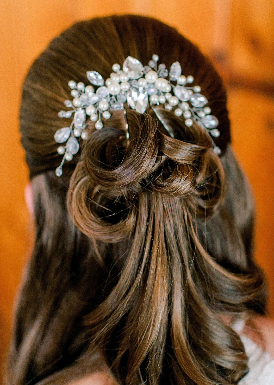 Crystal Bridal Comb Pearl Bridal Comb Bridal Hair Comb | Etsy