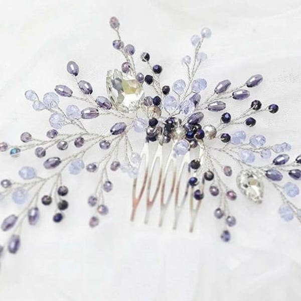 Purple Hair Comb - Etsy
