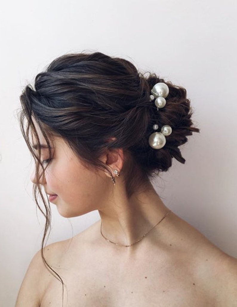 Pearl Hair Pins Wedding Pins Ivory Pearl Hair Pins White - Etsy