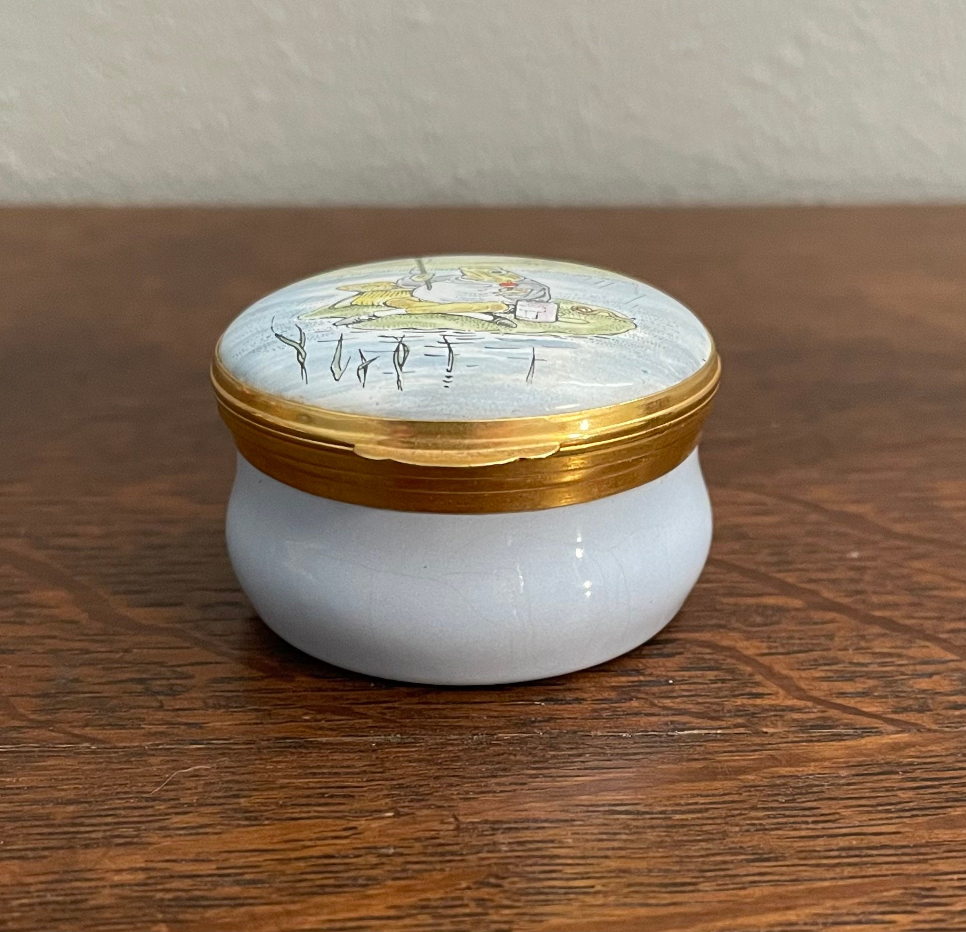 Vintage Crummles Enamel Jeremy Fisher Box Crummles & Co. - Etsy