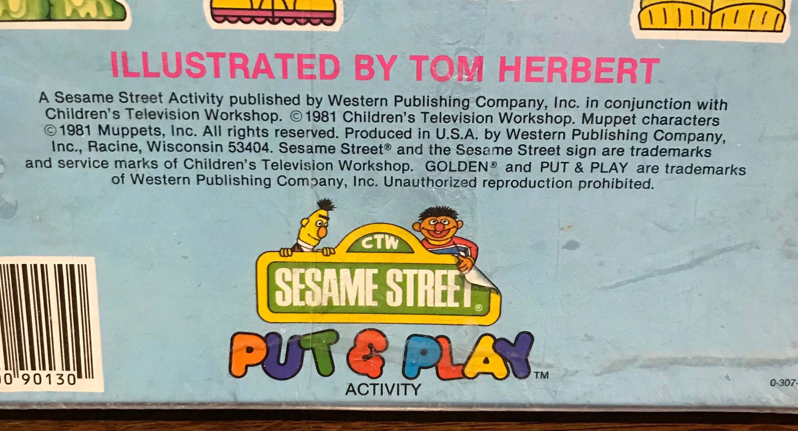 Sesame Street Put & Play Space Puppets Paper Dolls w Muppets 1981 ...