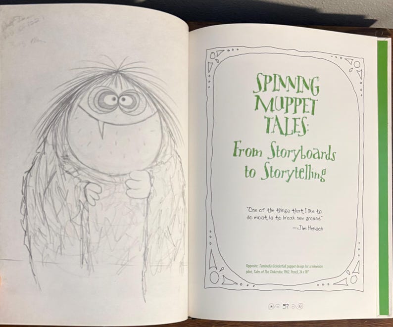 2001 First Edition of Jim Henson’s Doodles and Designs by Alison Inches ...