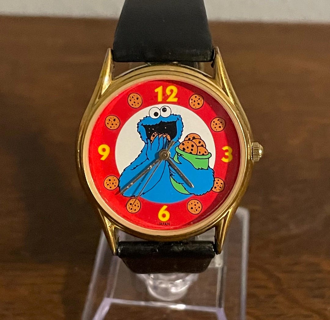 1990’s Fossil Sesame Street General Store Wristwatch- Vintage Sesame ...