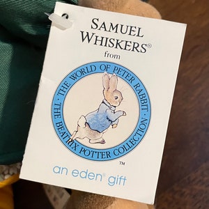 1990’s Eden Toys Beatrix Potter Samuel Whiskers Doll- Vintage the World ...