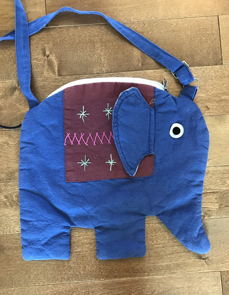 Vintage Cloth Elephant Purse Elephant Shaped Fabric Shoulder | Etsy