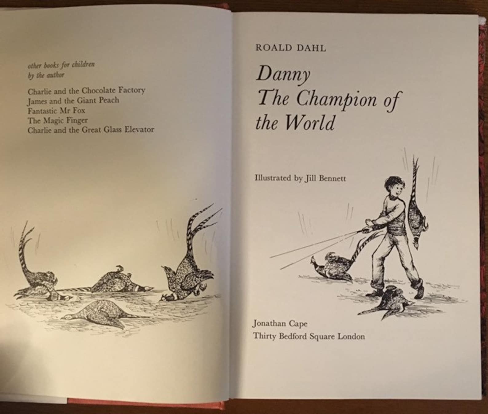Roald Dahl Inscribed First Edition, First Printing of Danny the ...