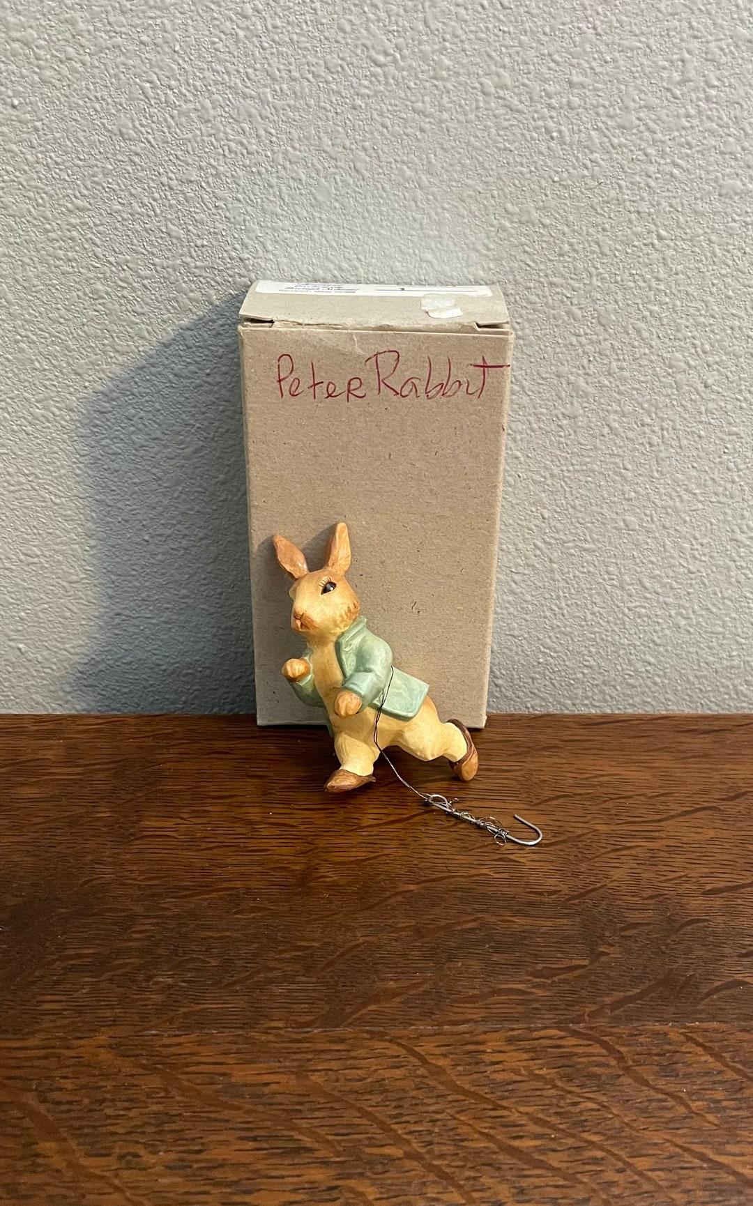 1978 Anri Beatrix Potter Peter Rabbit Ornament- Vintage Italian Carved ...