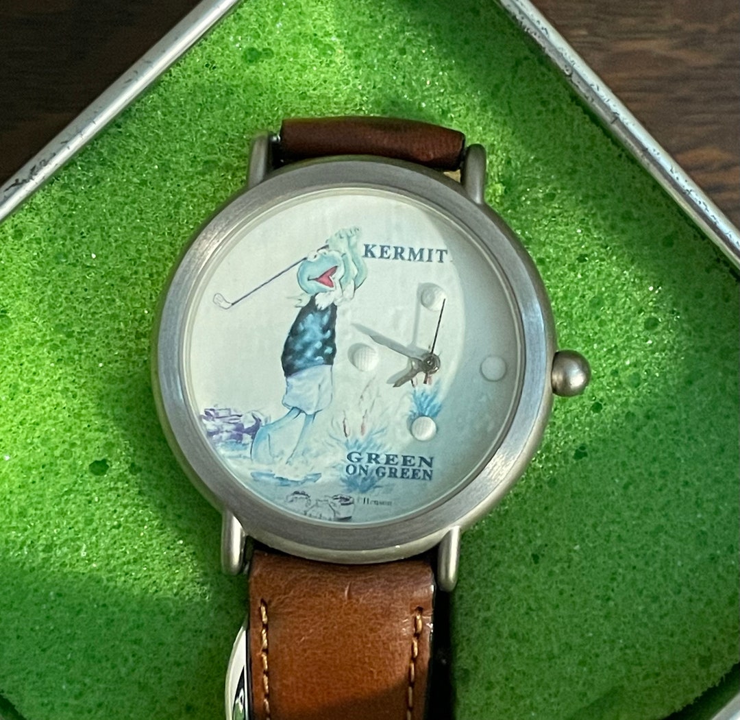 1990's Kermit Collection “kermit Green on Green” Watch- Vintage ...