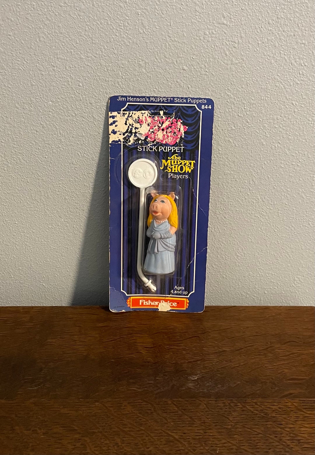1979 Fisher Price Miss Piggy Muppet Stick Puppet- Vintage Fisher Price ...