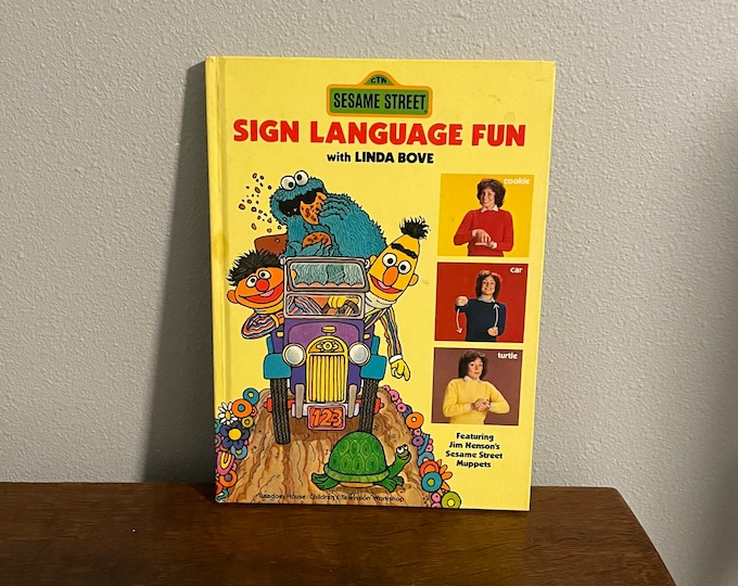 Sesame Street Sign Language Fun With Linda Bove- 1980 Hardcover Edition ...