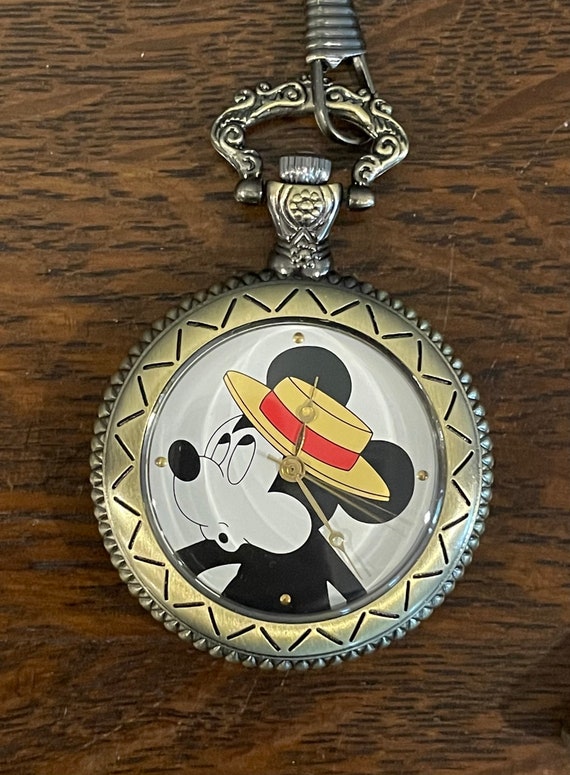Limited Edition Disney Mickey Mouse Pocket Watch in G… - Gem