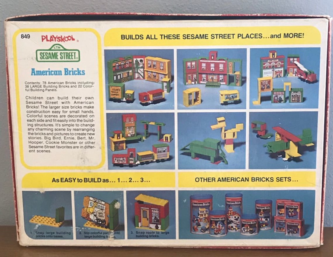 1977 Playskool Sesame Street American Bricks - Etsy