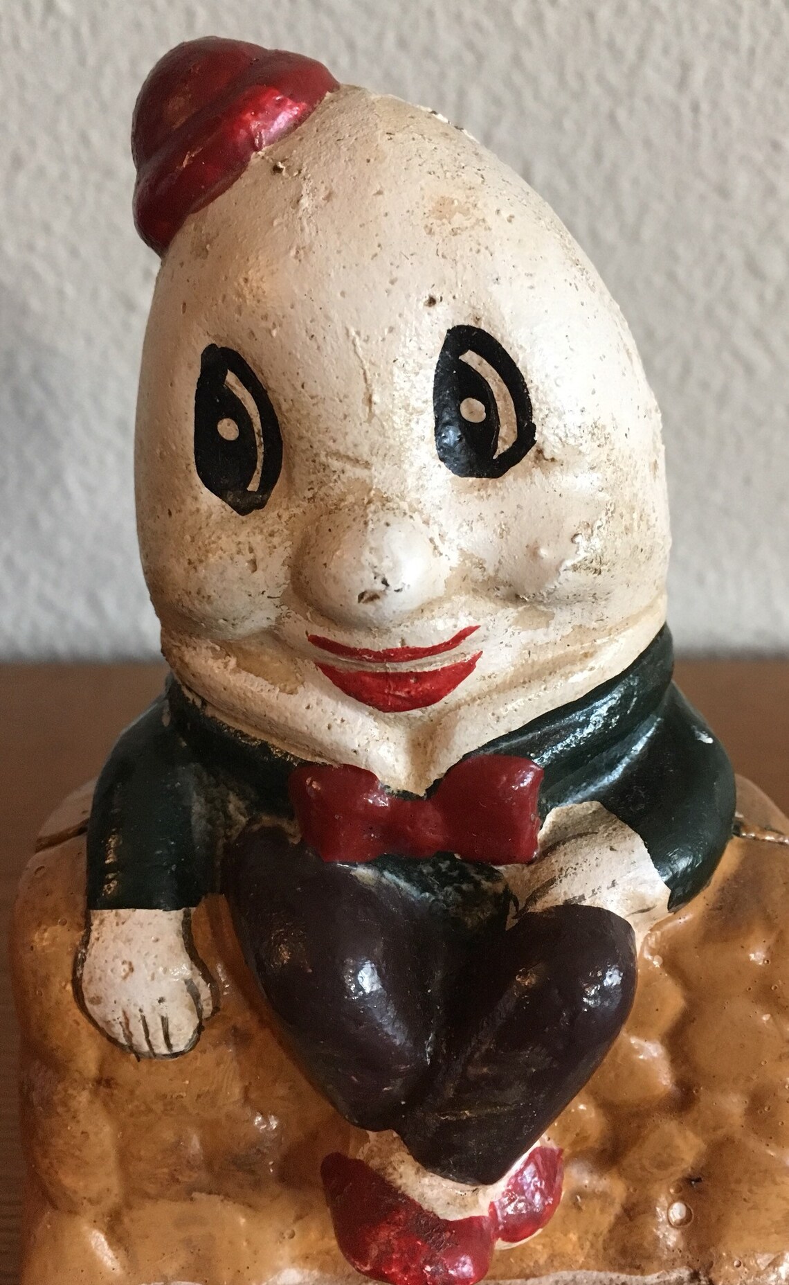 Painted Cast Iron Humpty Dumpty Bank Vintage Reproduction of | Etsy