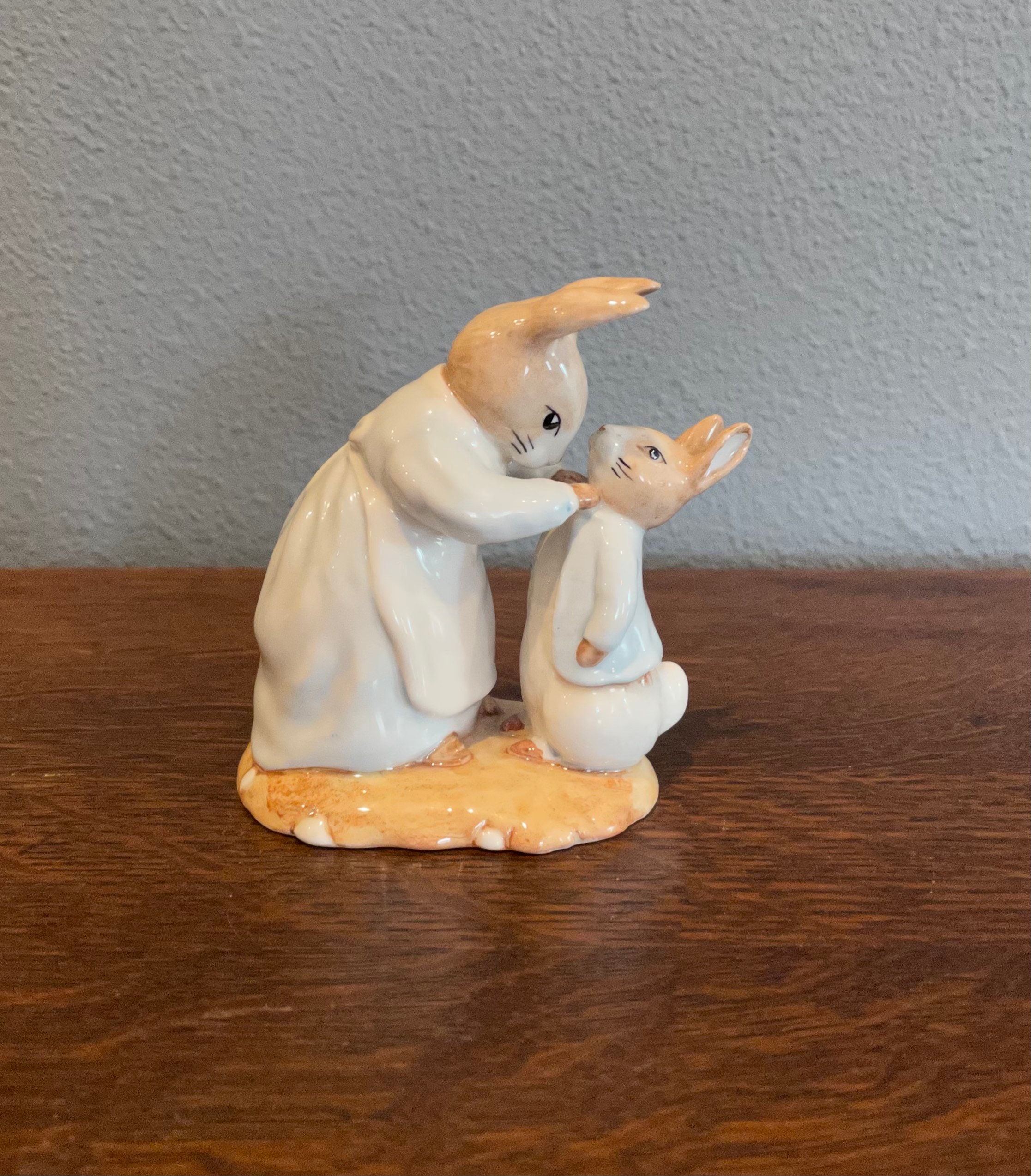 Beatrix Potter Figurine Rabbit and Peter Mrs Royal Albert copyright ...