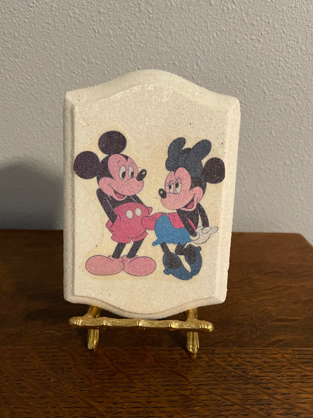 1980’s Disney Mickey and Minnie Mouse Plaque- Vintage Mickey and Minnie ...