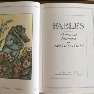 First British Edition of Fables by Arnold Lobel- 1980 Hardcover First ...