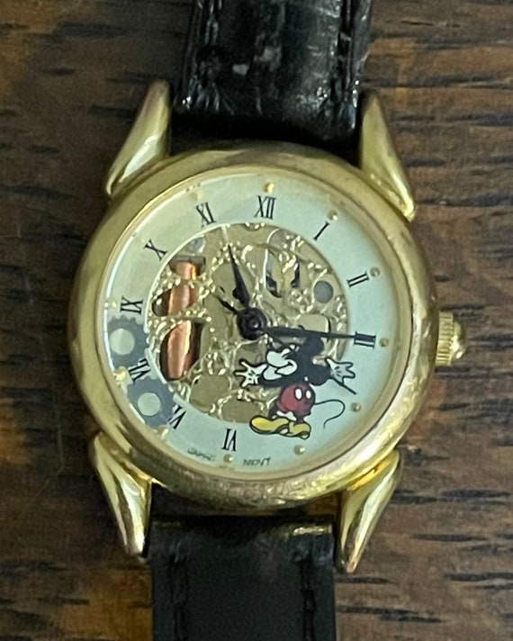 1990’s Disney Time Works Mickey Mouse Gears Watch- Vi… - Gem