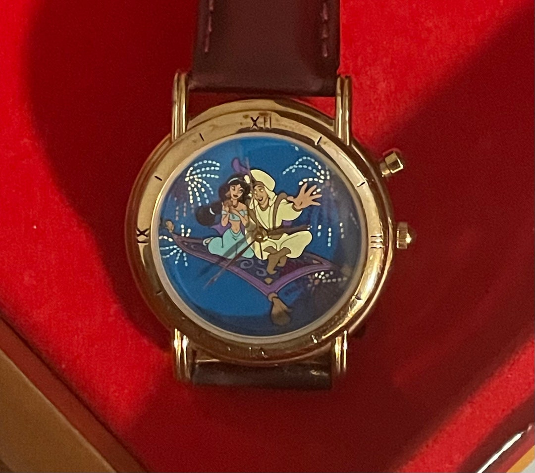 1990's Disney Watch Collectors Club V Light up Aladdin Watch Vintage ...