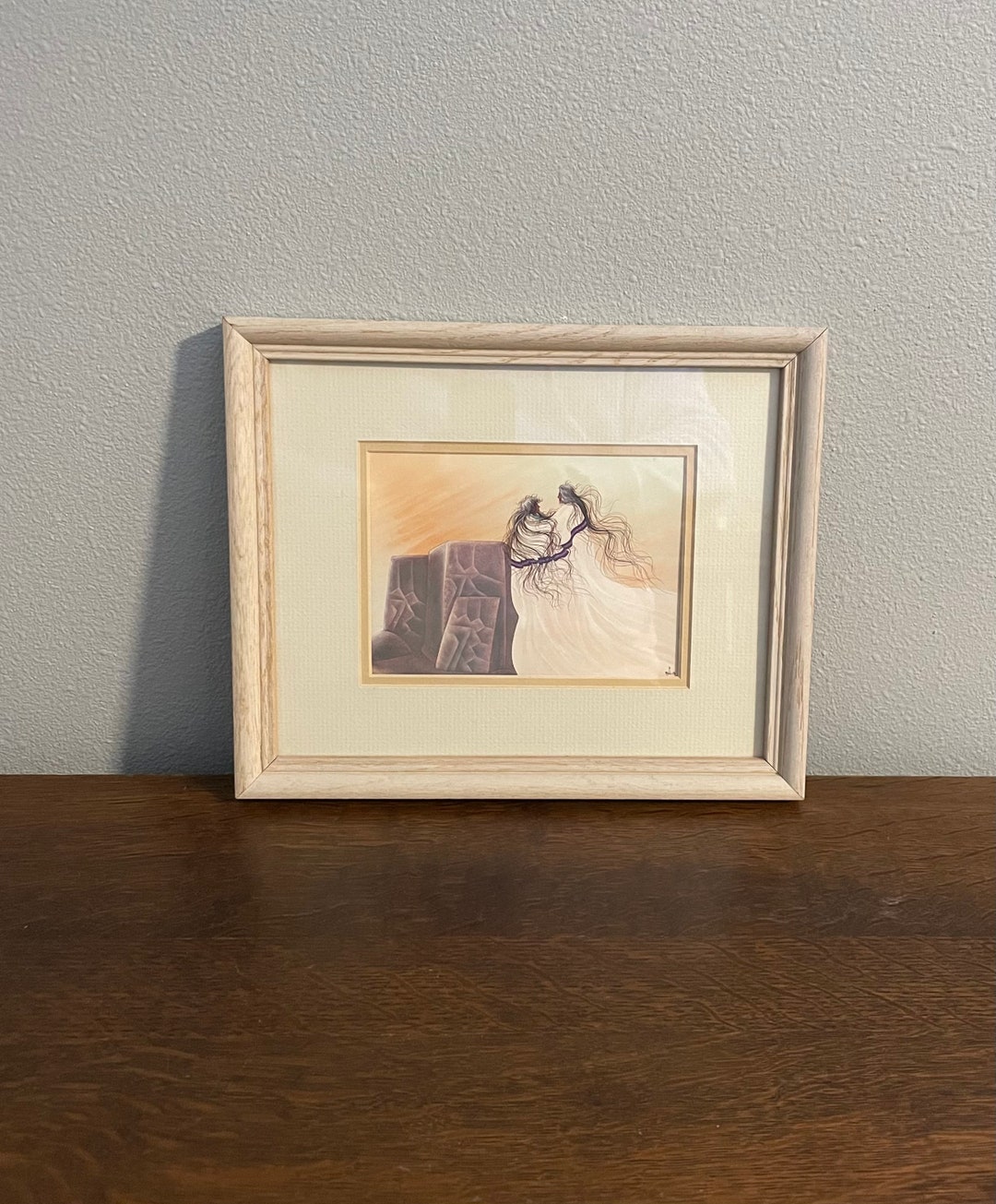 Forever Yours Lithograph by William “bill” Rabbit- Vintage Framed Print ...