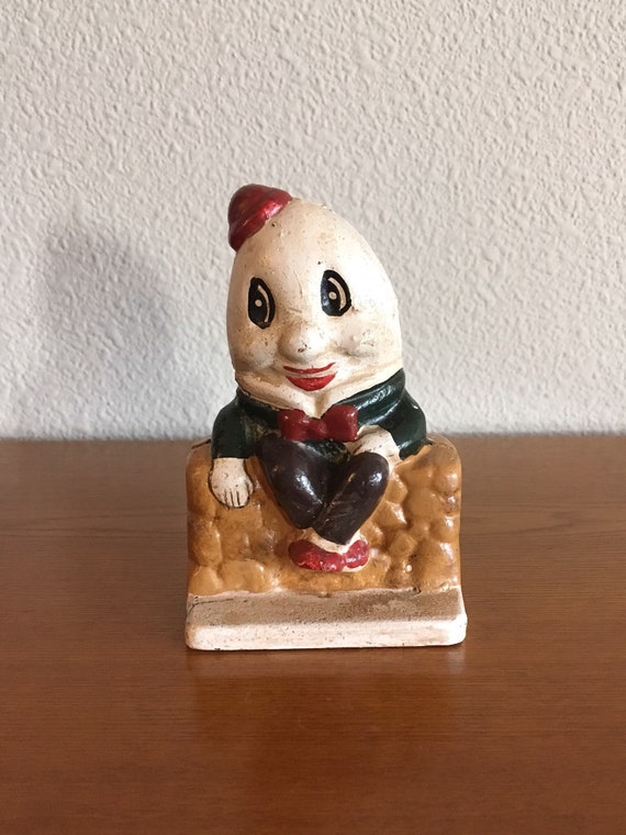 Painted Cast Iron Humpty Dumpty Bank Vintage Reproduction of | Etsy