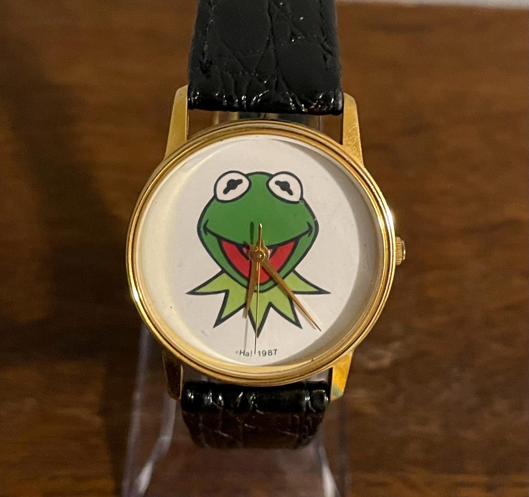 1987 Henson Associates Kermit the Frog Wristwatch- Vintage HA! Kermit ...