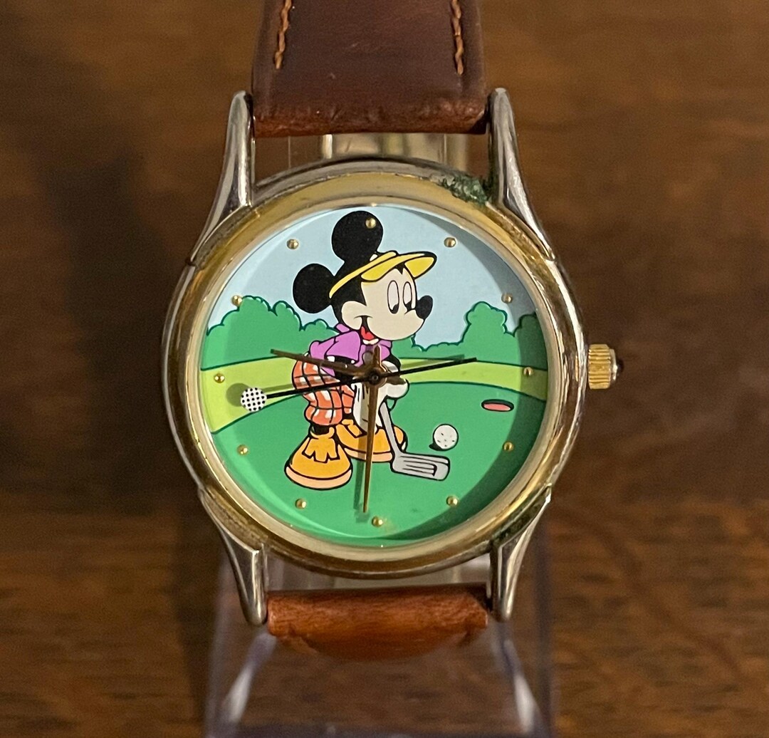1990's Disney Store Exclusive Mickey Mouse Golfing Watch- Vintage ...