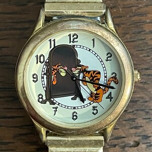 1990’s Disney Time Works Tigger Watch- Vintage Disney Looking in a ...