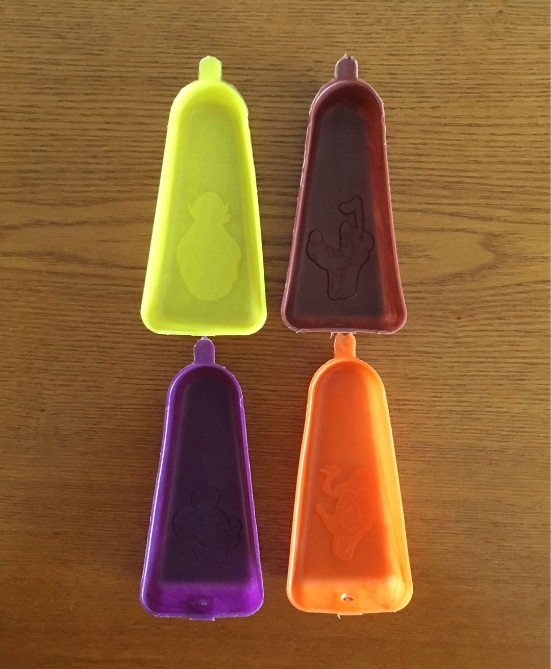 Vintage Disney Popsicle Molds- Mickey Mouse, Tinker Bell, Donald Duck ...