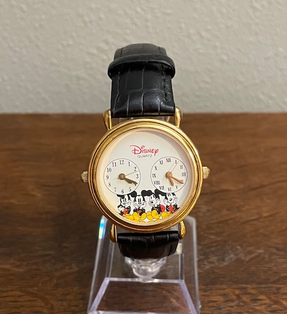 Disney Time Works Mickey Mouse Multi Dial Watch- Vint… - Gem
