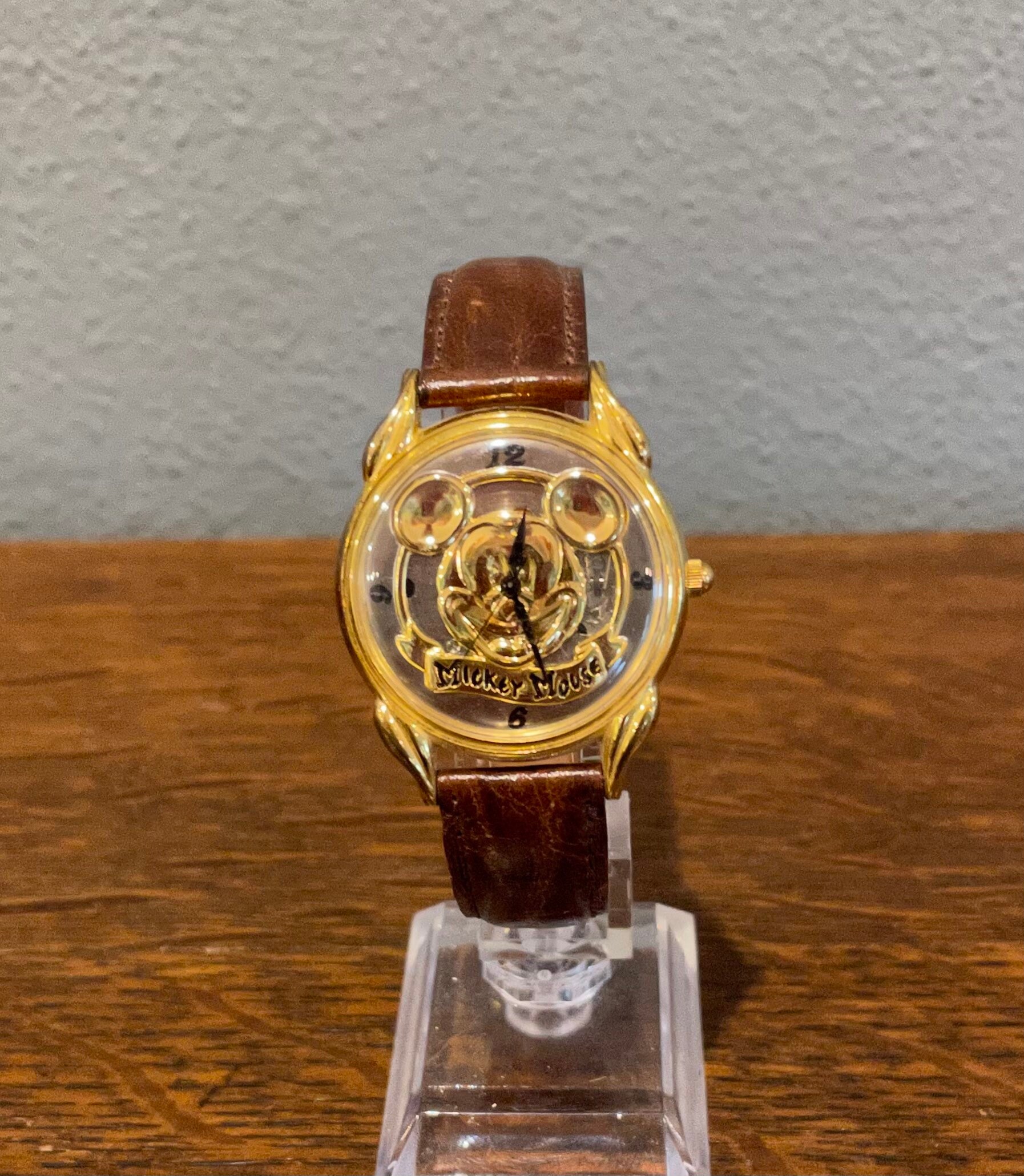 1990s Disney Store Exclusive Gold Toned Mickey Mouse Watch | Etsy