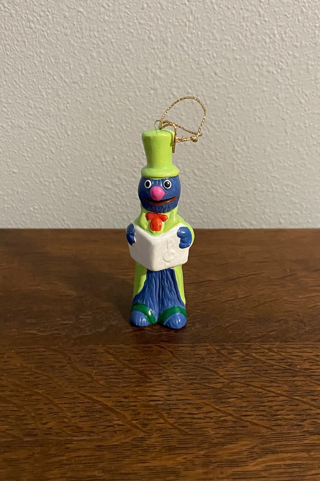 1980's Sesame Street Grover Holiday Ornament- Vintage Ceramic Sesame ...